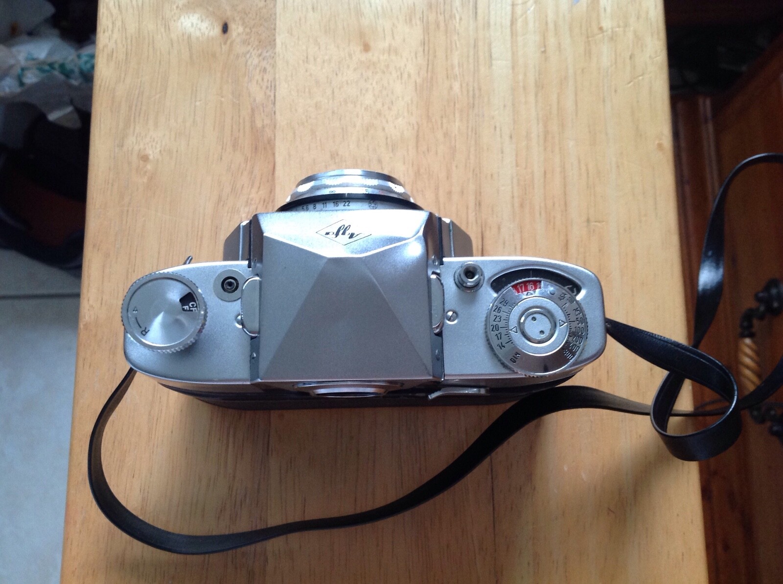 Agfa Agfaflex SLR 35mm Film Camera W/ Apotar F2.8 50mm Lens Germany ...