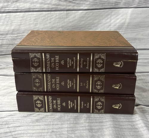 Commentary on the Holy Bible by Matthew Henry & Thomas Scott 3 Volume ...