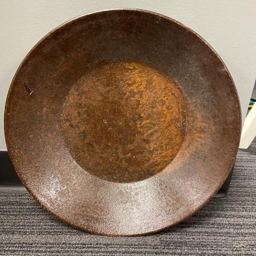 Antique Metal Prospecting 16” Pan Late 1800’s Gold Mining Miner Panning ...