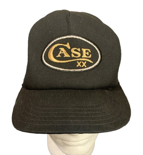 Case Tractors Hat Trucker Black Gold Snapback Embroidered Patch Made in ...