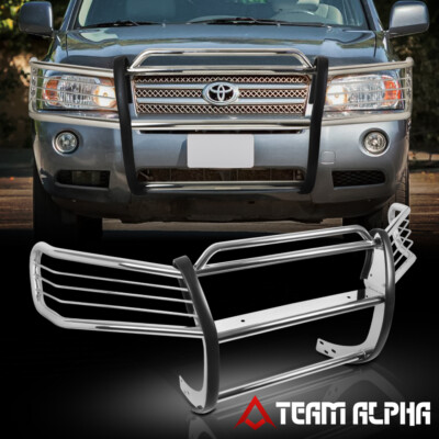 Fit 2001-2007 Toyota Highlander Chrome Stainless Steel Bumper Grille ...