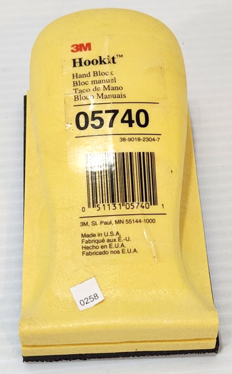 3M 5740 Hookit 5" X 2" Hand Block for sale online | eBay