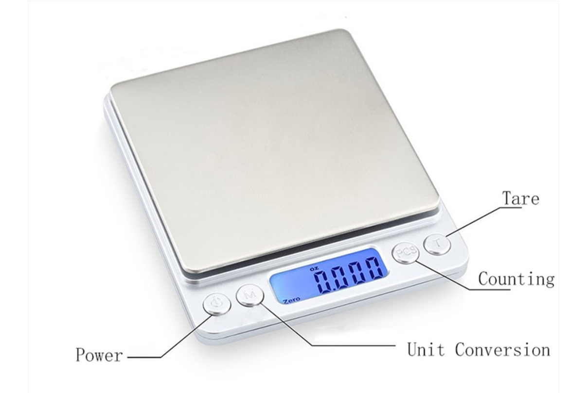 Digital Scale 2000g x 0.1g Kitchen Food Gram Scale Electronic Weight ...