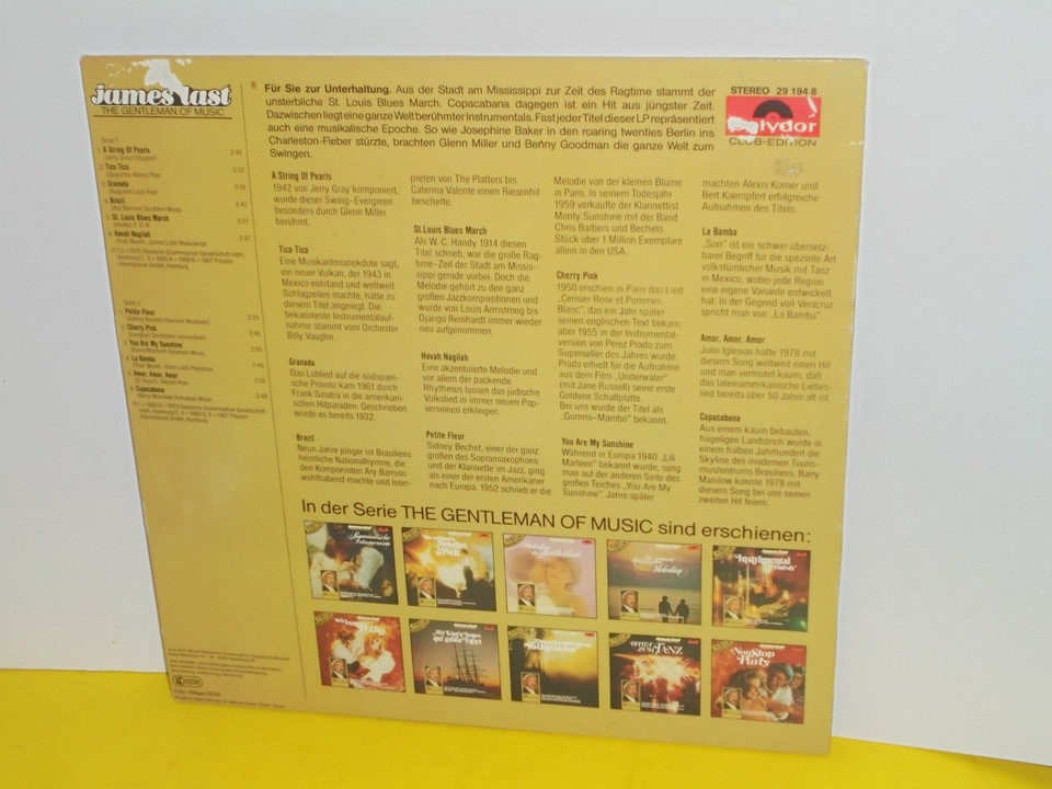 LP - JAMES LAST - INSTRUMENTAL FOREVER | eBay