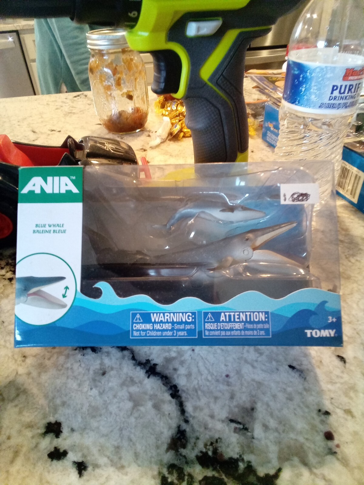 Tomy Ania Blue Whale & Baby | eBay