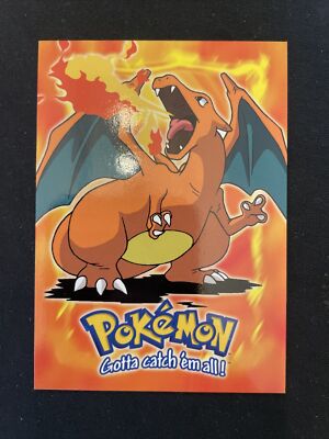 Charizard #06 E6 OF 12 - Pokemon Topps TV Animation Trading Card Mint ...