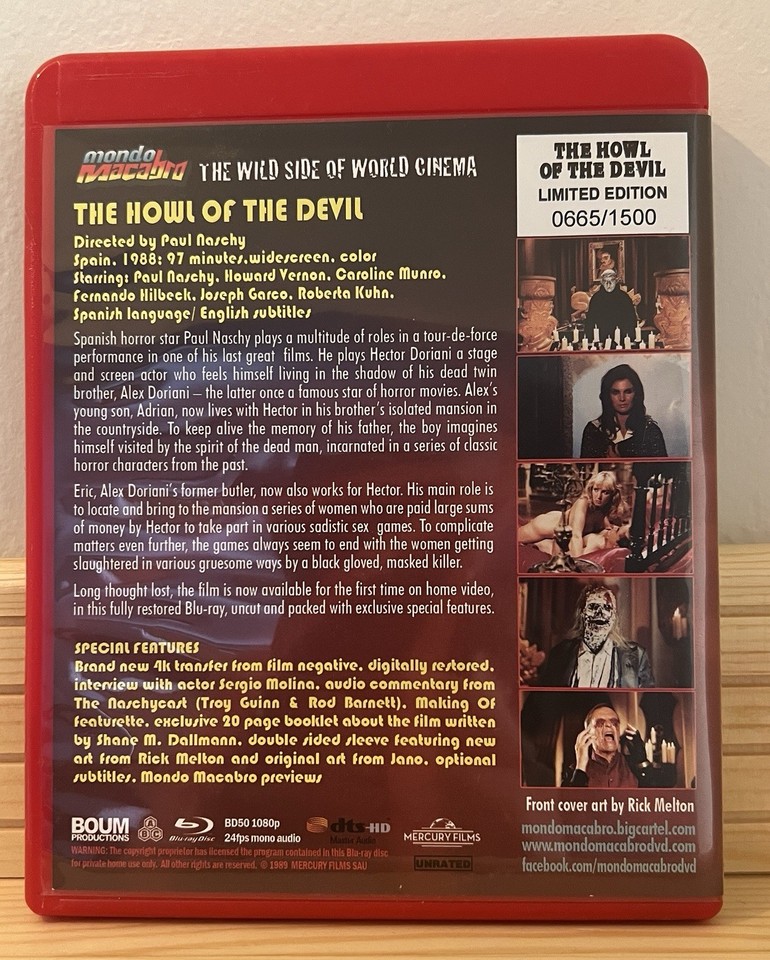 Howl of the Devil (Blu-ray, Mondo Macabro Limited Edition Red Case) | eBay