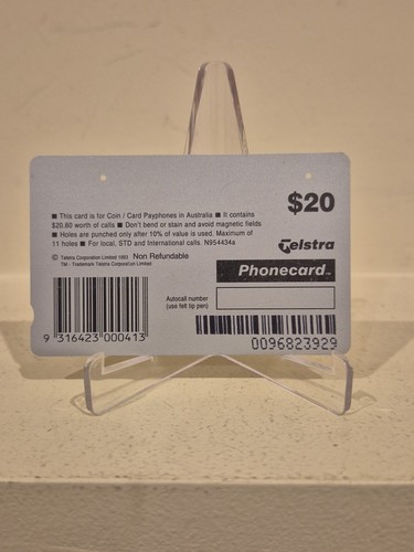 I6777 Australia Telstra Phone Card $20 Seasons Greetings Vintage 90s ...