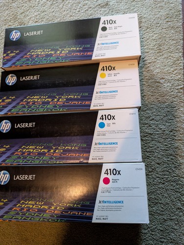 New Genuine HP 410X High Yield Toner Cartridge Set (CF410X-CF413X ...