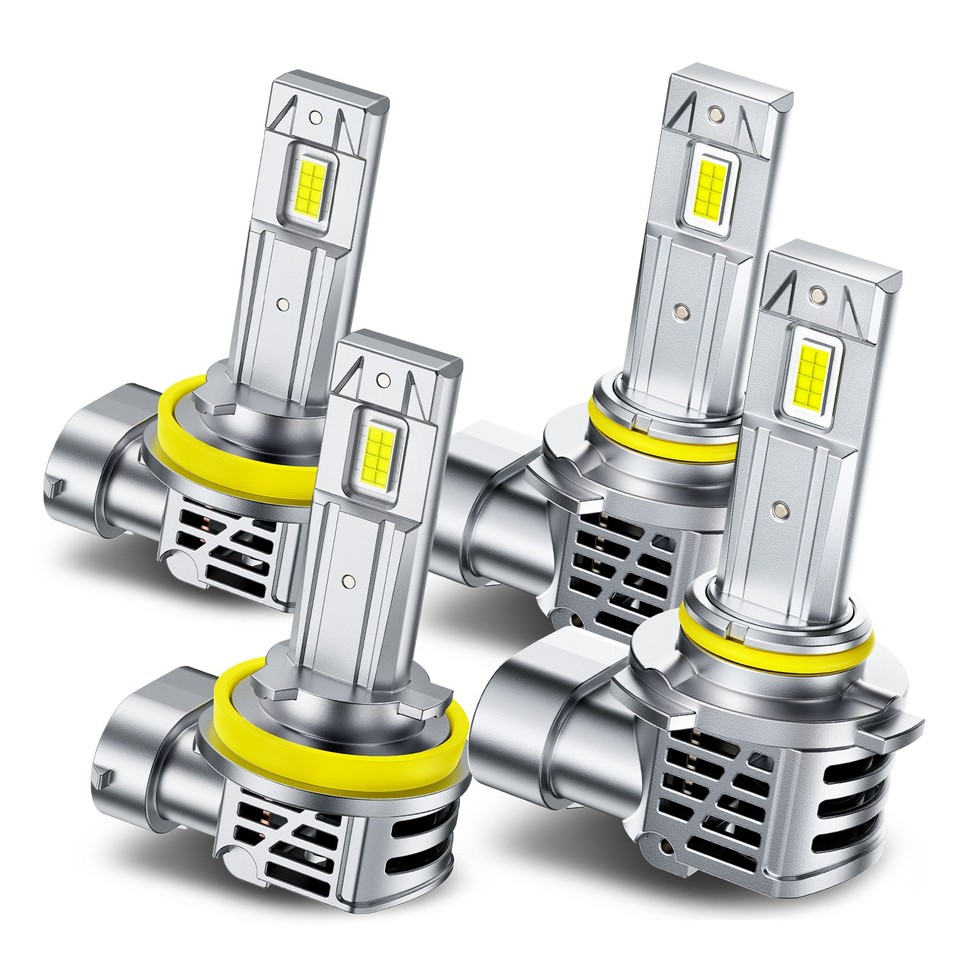 AUXITO 9005/HB3 H11/H8 Combo LED Headlight Bulbs High Low Beam 6500K ...