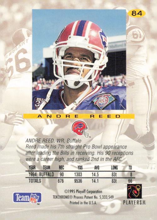 1995 Playoff Absolute #84 Andre Reed | eBay