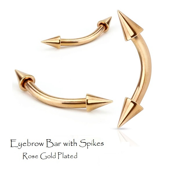 Gold Plated Labret Tragus Cartilage Lip Bar Horseshoe CBR Piercing Ear ...