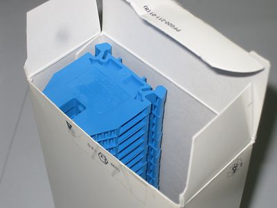 NEW 1492-W6-B allen bradley single deck blue terminal block 25 pieces ...