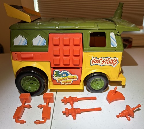 Vintage TMNT Teenage Mutant Ninja Turtles Party Wagon Van Bus 1989 ...