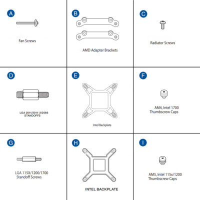 AIO Intel LGA 1700 Bracket For ROG RYUJIN III ARGB Series CPU Liquid ...