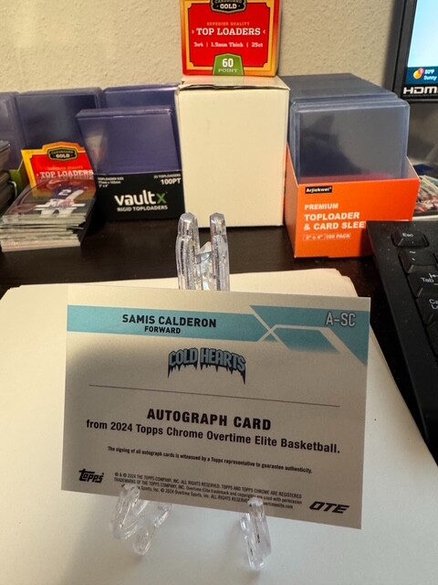 Samis Calderon 2024 Topps Chrome Overtime Elite Auto RC Kansas Commit ...