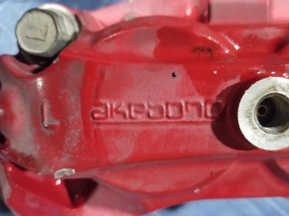 2009-2020 NISSAN 370Z AKEBONO BREMBO BRAKE CALIPER SET OF 4 RED SET OEM ...
