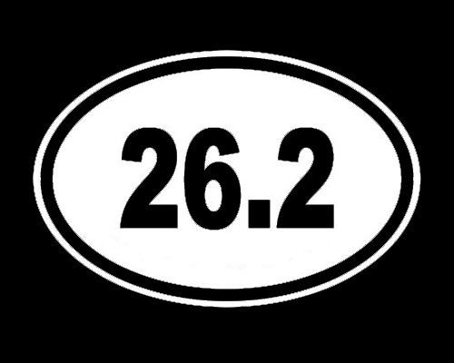 26.2 Marathon Logo Decal Car Window Sticker Vinyl Pick The Size Color ...