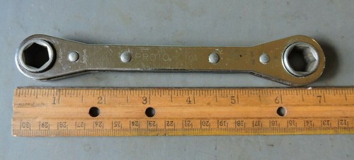No. 1193 PROTO Ratcheting Box Wrench 1/2'' x 9/16'', 6 Point, PAT. NO ...