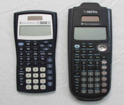 LOT OF 2 TEXAS INSTRUMENTS SCIENTIFIC CALCULATORS TI-30X & TI-36X PRO ...