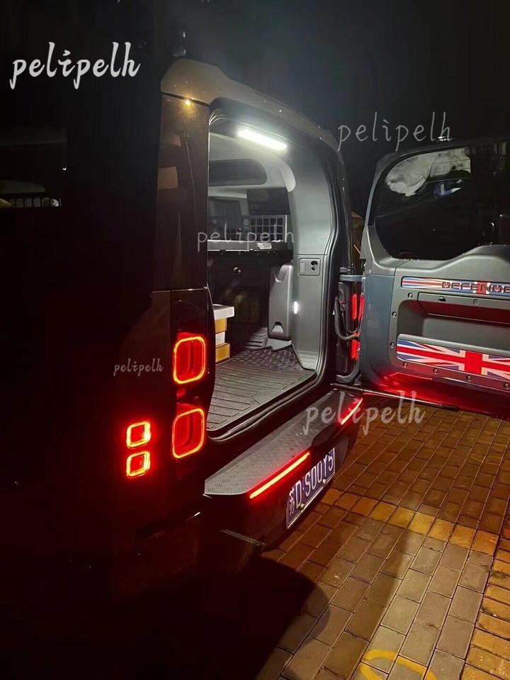 For Defender 90 110 130 2020-2025 Black taillight brake light Rear ...