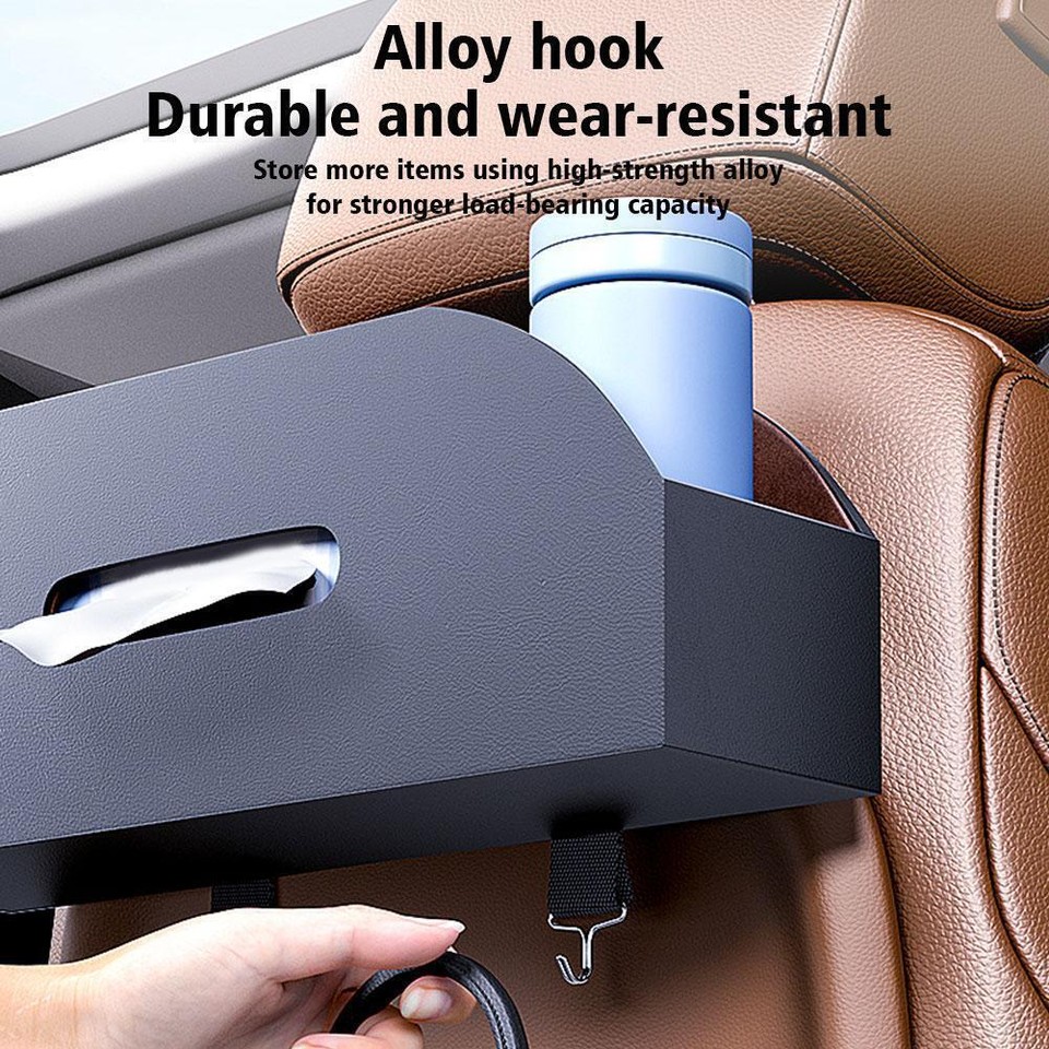 Car Storage Box, Seat Back Storage Multi-functional Accessories Holder ...