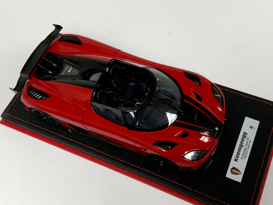 1/18 AutoArt Koenigsegg Agera RS Chili Red / Carbon Fiber 79022 Leather ...