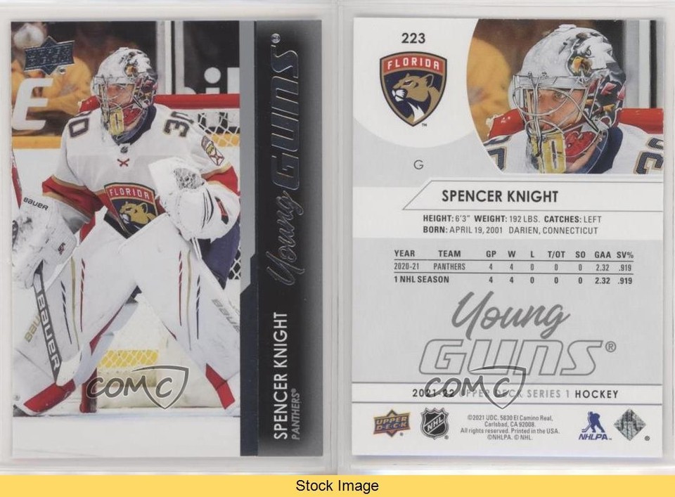 2021-22 Upper Deck Series 1 Young Guns Spencer Knight #223 READ 6hh | eBay