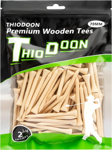 Golf Tees Professional Natural Wood Golf Tees Pack of 100, Golfing Tees ...