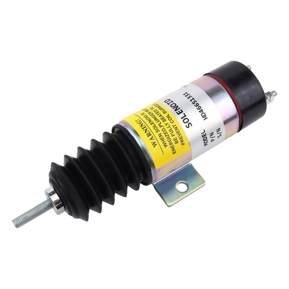 2 Terminals 12V Dual Coil Pull Solenoid D610-B1V12 for Kubota D905 ...