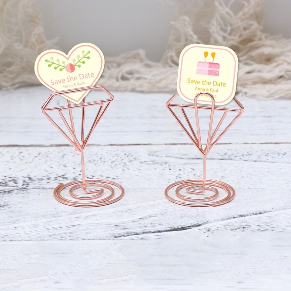 12 Pcs Table Number Holder Place Card Holders Memo Stand Note Clip ...