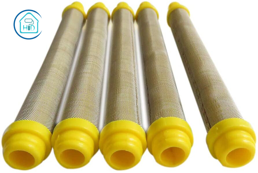 Yellow 100 Mesh Push-on Spray Gun Filters for Wagner Spraytech 0089324 ...