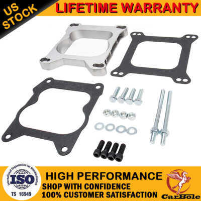 Carburetor Adapter 4bbl Square Plate Spread Bore AFB Carter Quadrajet 4 ...