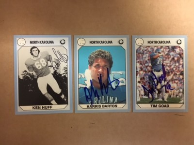 Tim Goad Signed North Carolina Tar Heel Football Card 1990 COA | eBay