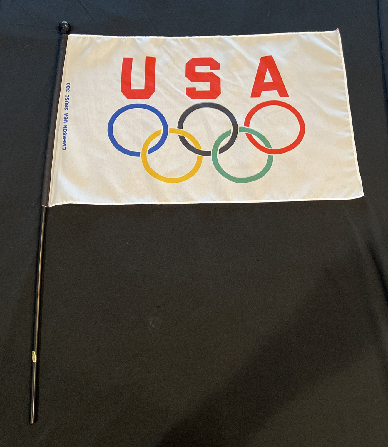 USA OLYMPIC GAMES ATLANTA 1996 FLAG - 4 Total EMERSON AUTHENTIC VINTAGE ...
