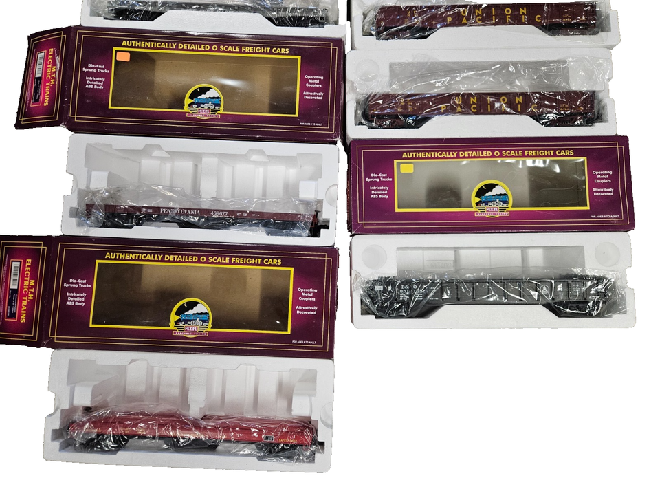 Lot of 6: MTH Trains O Gauge Flat Cars and Gondolas + | eBay