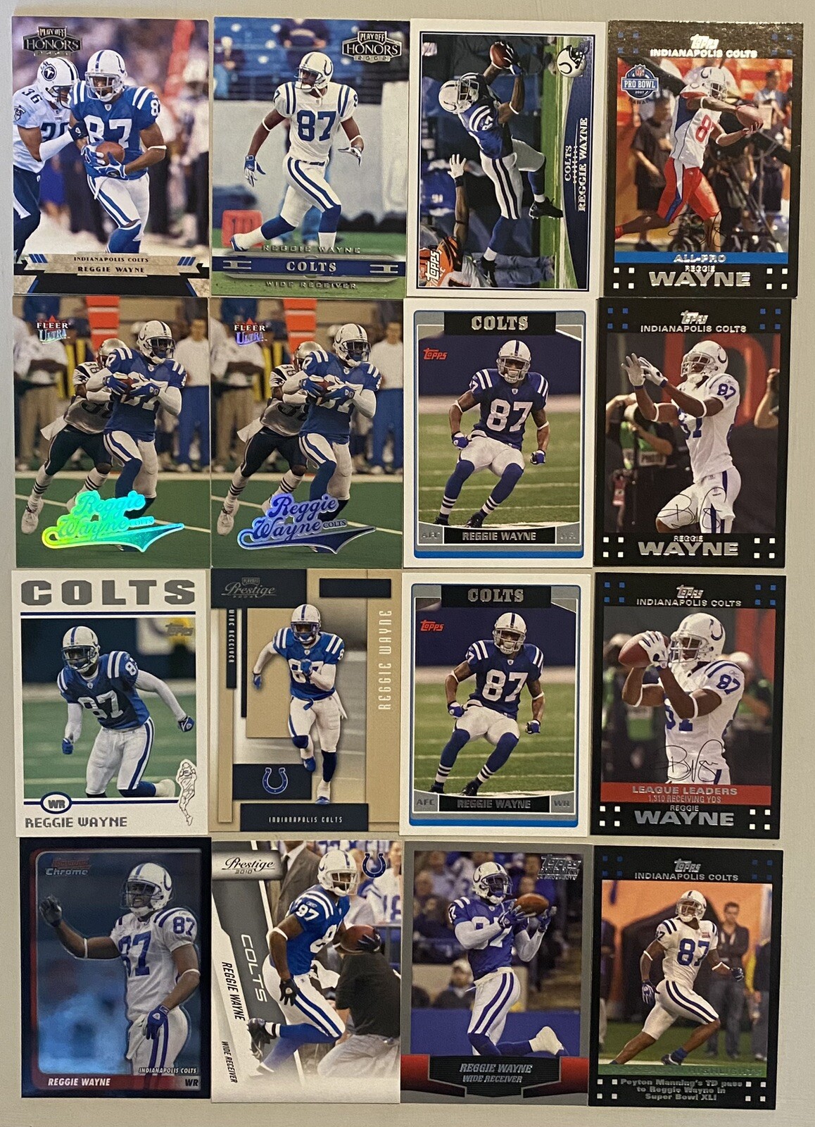 Colts Lot w/ Rookie, Insert, Auto Peyton manning, Reggie wayne, Marvin ...