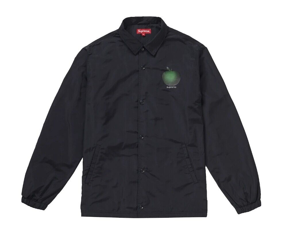 Supreme Apple Coaches Jacket Size Small Black Brand New In Supreme Apple Coaches Jacket Size Small Black Brand New In