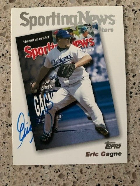ERIC GAGNE LOS ANGELES DODGERS SIGNED AUTOGRAPHED 2004 TOPPS SPORTING ...