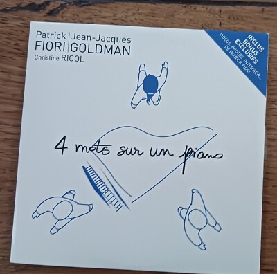 CD single Patrick Fiori, Jean-Jacques Goldman, Christine Ricol ‎– 4 ...