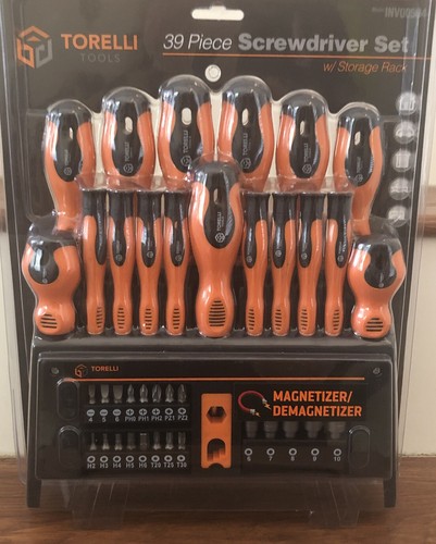 Torelli Tools 39 Piece Screwdriver Set with Bits and Storage Rack | eBay
