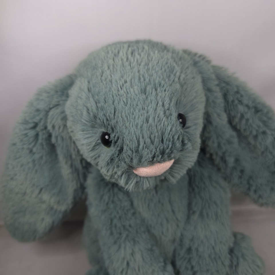 Jellycat - Forest Bashful Bunny - Medium Plush Soft Toy 12" Retired ...