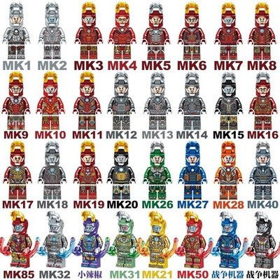 Custom Lego Marvel Avengers Super Heroes Toy Hero MiniFigures 32 x Iron ...