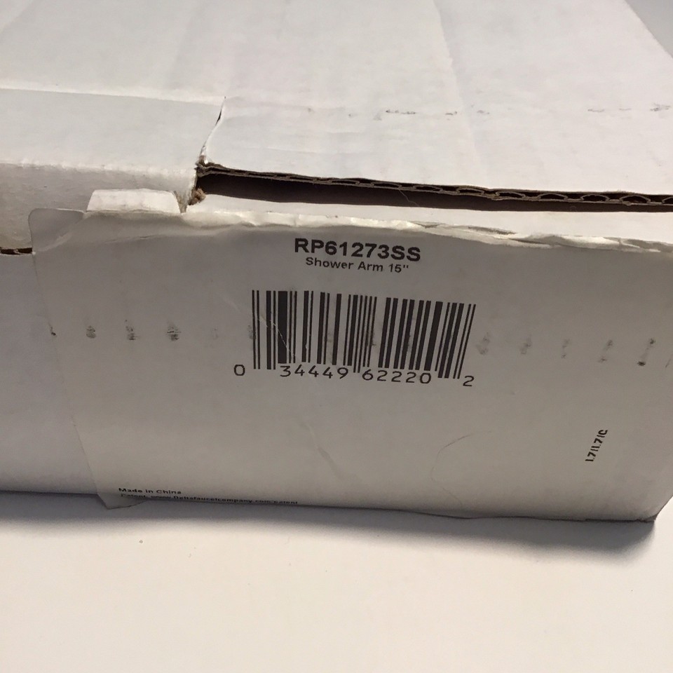 Delta RP61273SS 16" Wall Mounted Shower Arm-Less Flange-in Brilliance ...