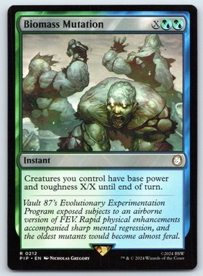 Biomass Mutation - Universes Beyond: Fallout - MTG - Near Mint | eBay