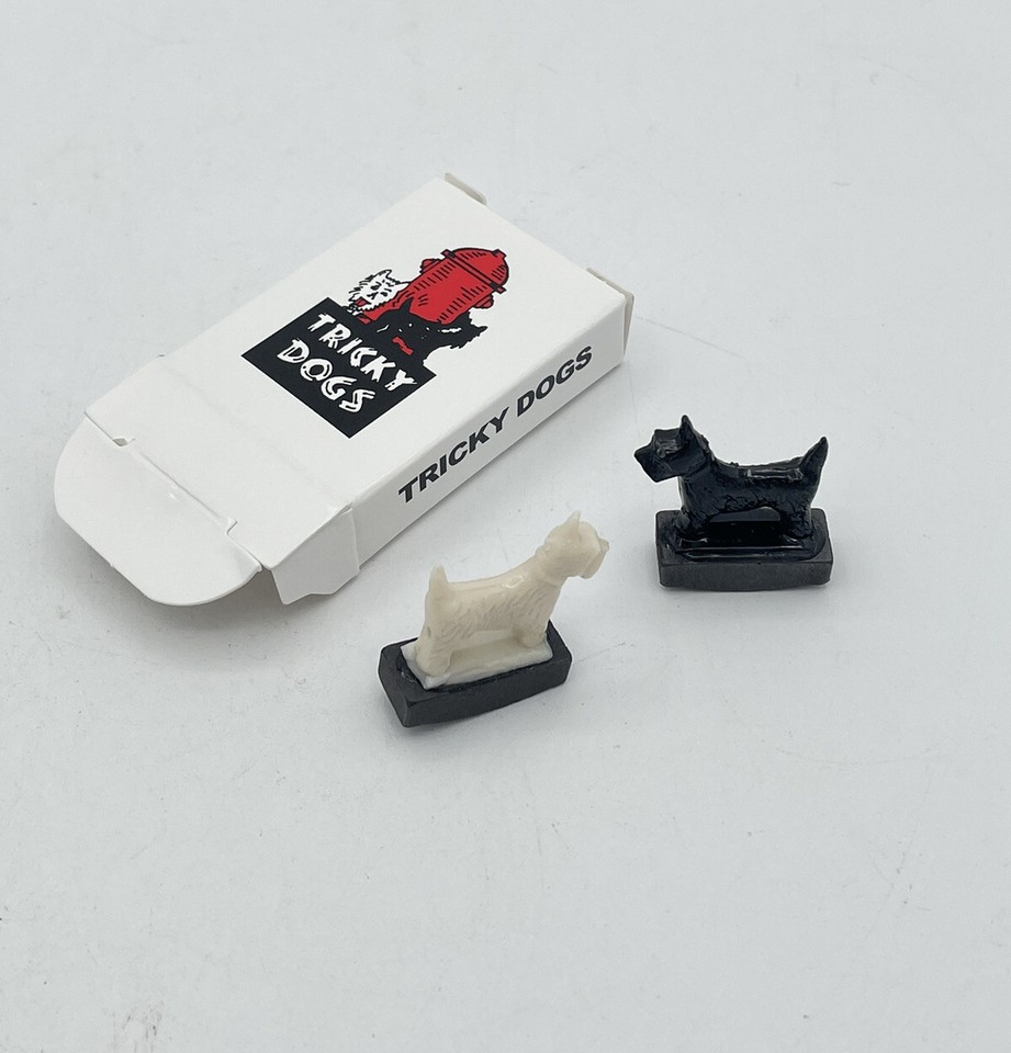 VTG TRICKY DOGS MAGIC TRICK SCOTTISH TERRIERS W/ORIGINAL BOX FUN ...