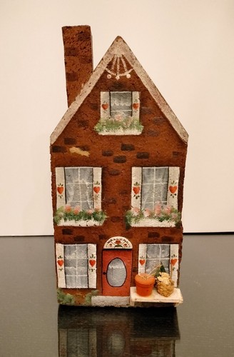 Vintage Handmade Quaint Decorative Brick Folk Art Town House - 1995 | eBay
