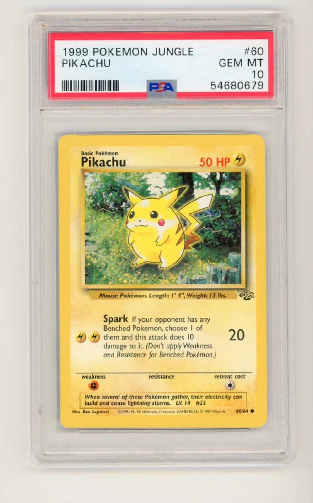 Pikachu 1999 Jungle #60/64 Unlimited Price Guide - Sports Card Investor