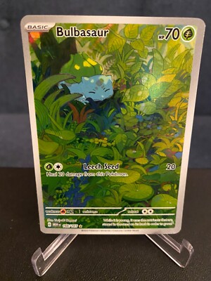 Pokémon TCG Bulbasaur Scarlet & Violet 151 166/165 Full Art Rare | eBay