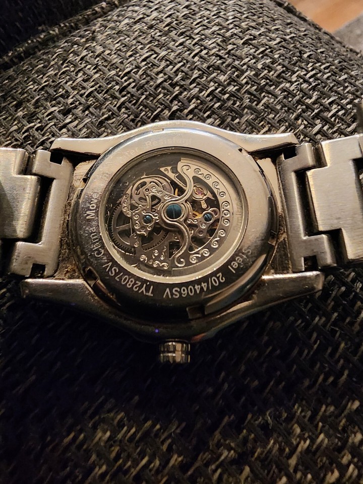 Armitron Skeleton Automatic Watch 20/4406SV TY2807SV Stainless Steel ...